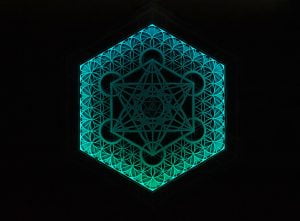 Wall Art Sacred Geometry Led Lamp "Merkaba". Led Mandala with Remote ...